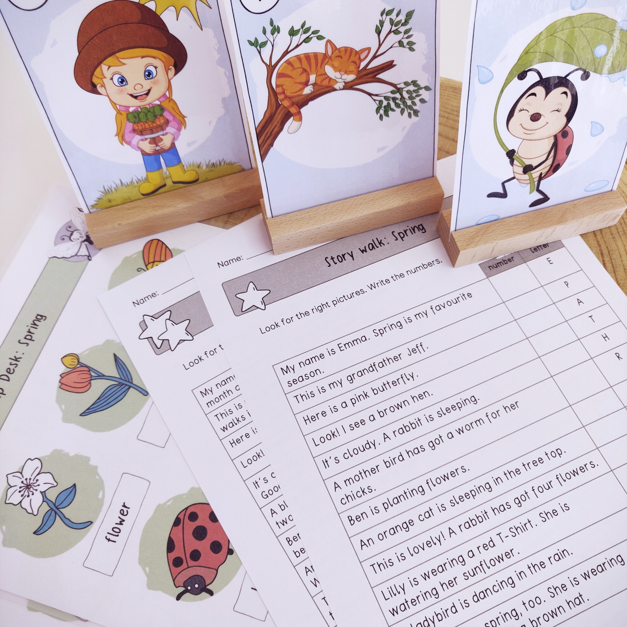 Story Walk „Spring“ | Lesespaziergang Grundschule Englisch ...