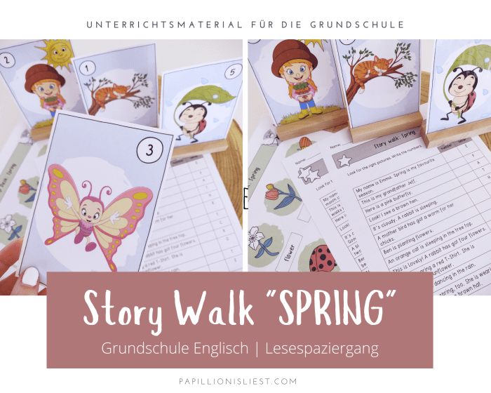 Story Walk „Spring“ | Lesespaziergang Grundschule Englisch ...