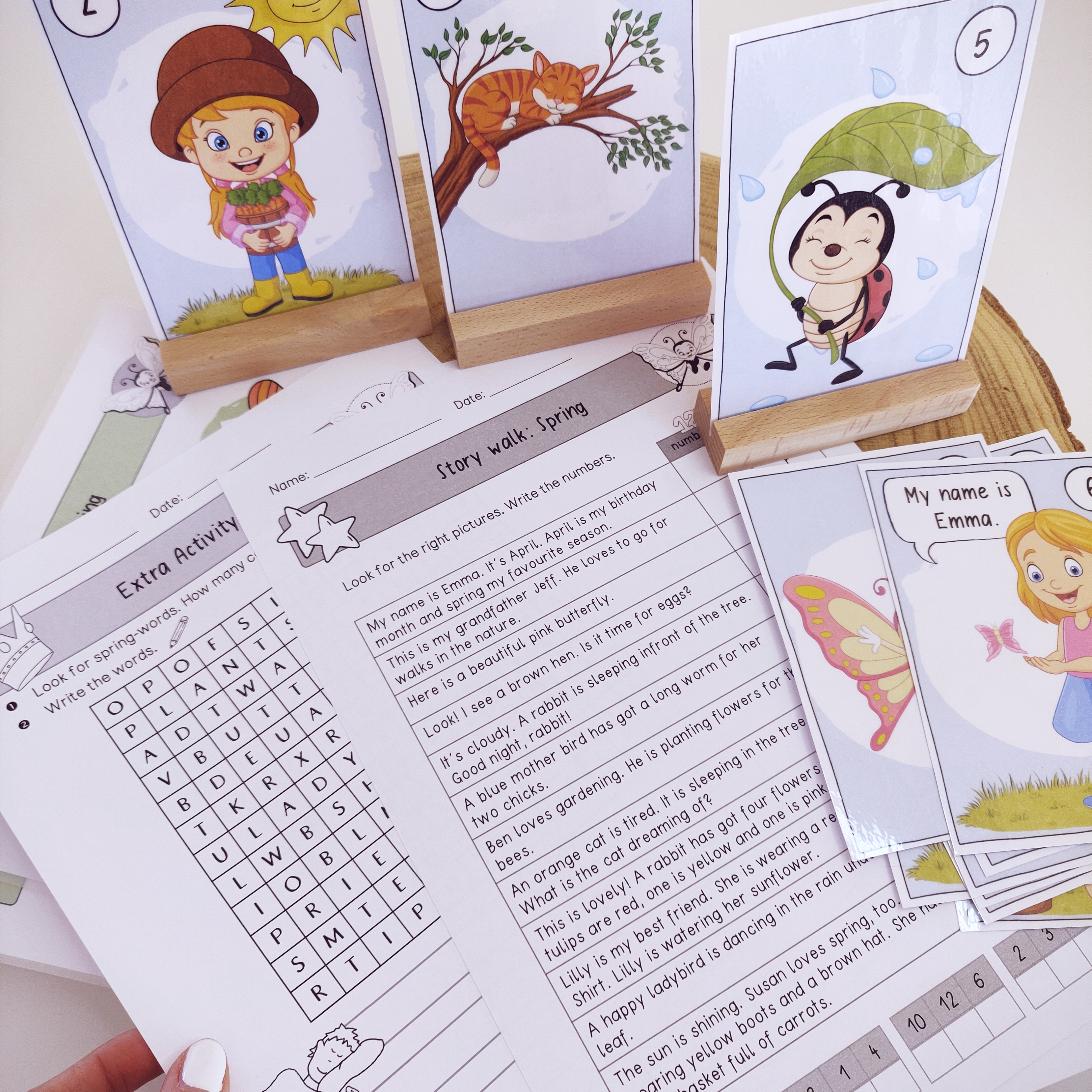 Story Walk „Spring“ | Lesespaziergang Grundschule Englisch ...