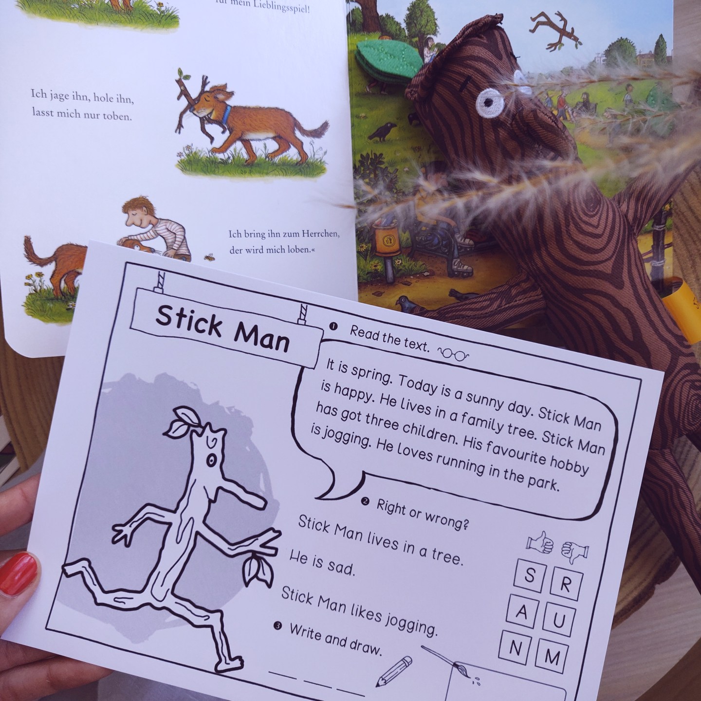 Stockmann und Stick Man – Unterrichtsmaterial Grundschule – Papillionis ...