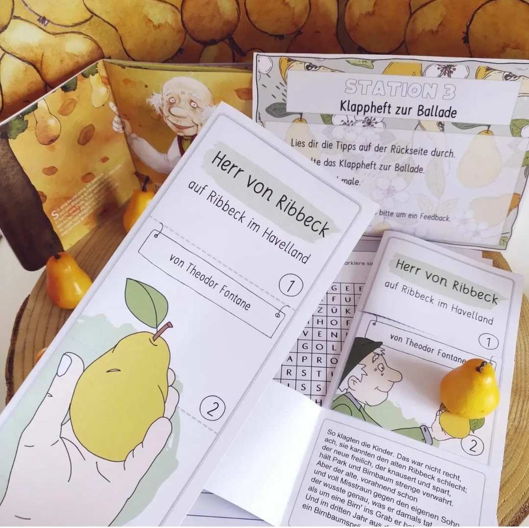 Herr Ribbeck Von Ribbeck Im Havelland Unterrichtsmaterial