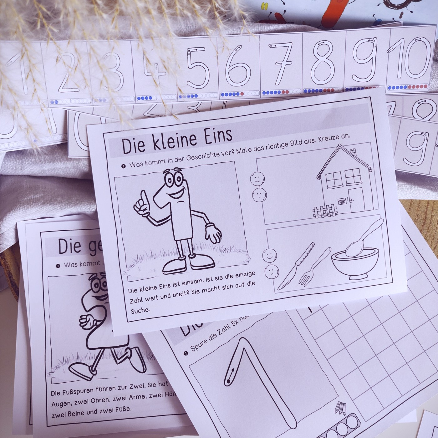 „Die kleine Eins“ – Unterrichtsmaterial Klasse 1 – Papillionis liest