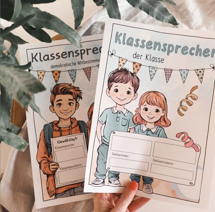 „Klassensprecher“ POster | Plakat – Papillionis liest