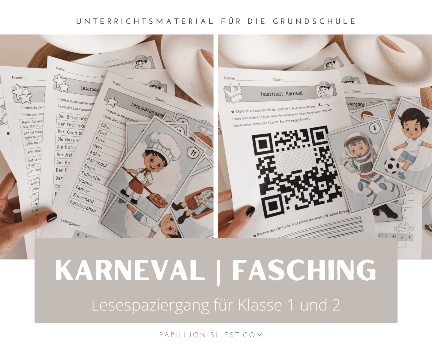 Lesespaziergang „Karneval“ | „Fasching“ – Papillionis liest